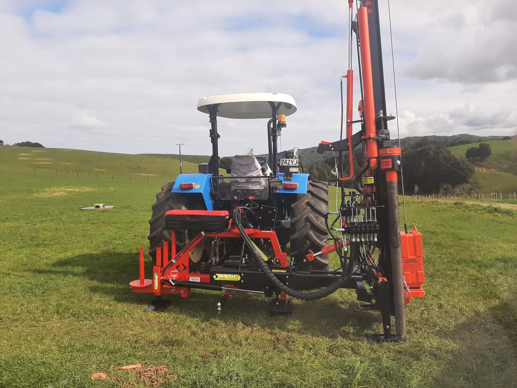 Super Duty Rotating Post Driver Base - Post Driver Base - Kyne Equipment