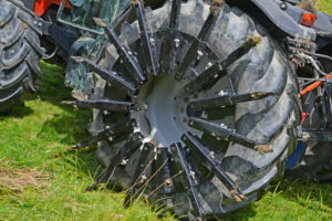 Steel Spike Wheels - Adjustable - Tractor Dual Wheels - Kyne Equipment