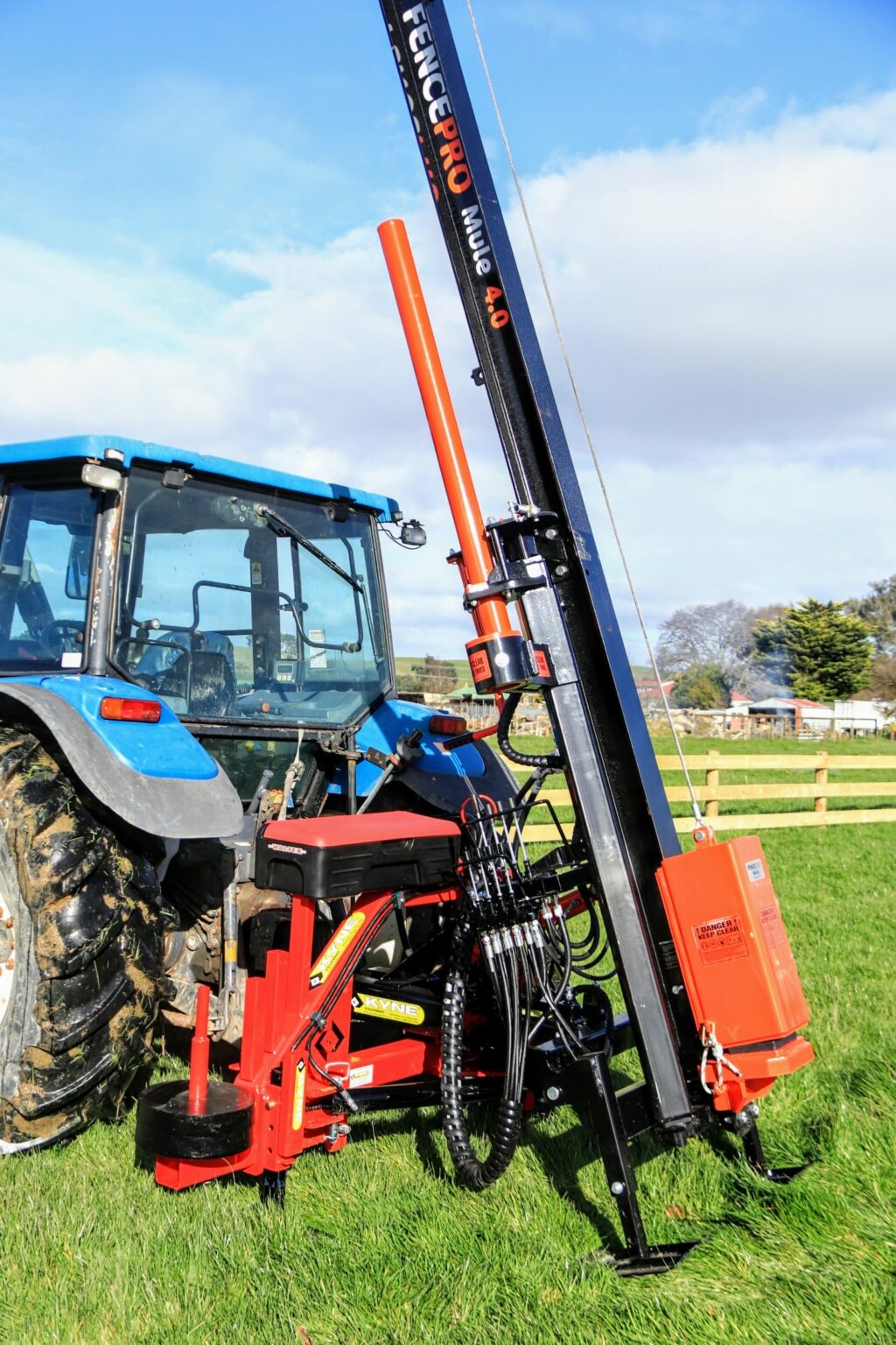 Compact 125 Post Driver Base - Rear and Side Mount - Kyne Equipment