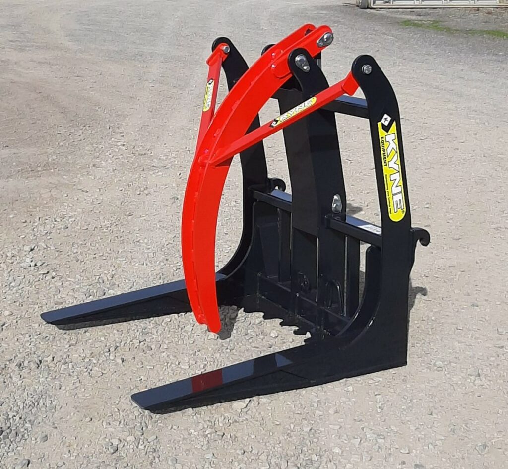 Super Duty Grab Forks - Post or Log Forks - Post Clamp- Kyne Equipment